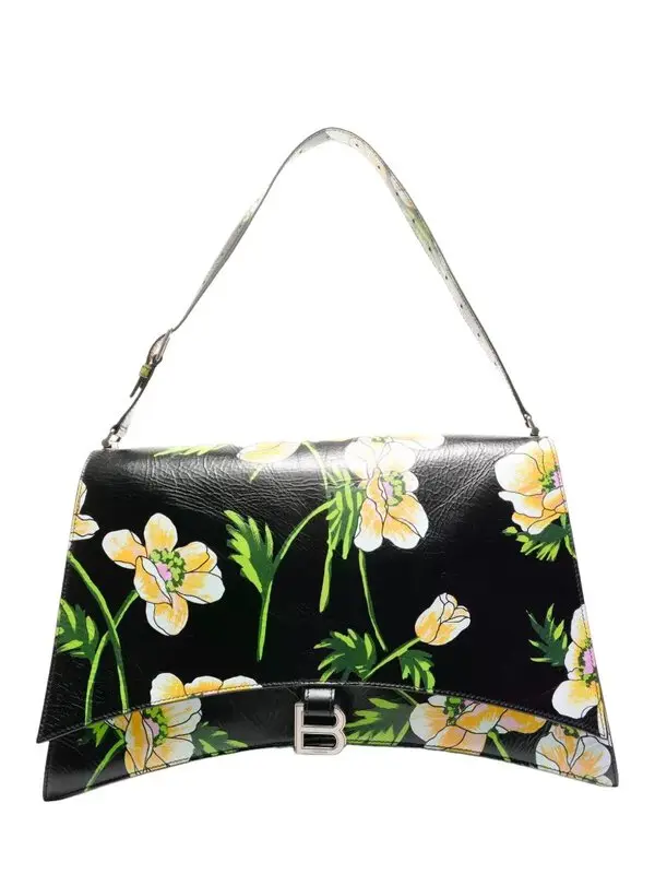 Balenciaga Leather Shoulder Bag - Black