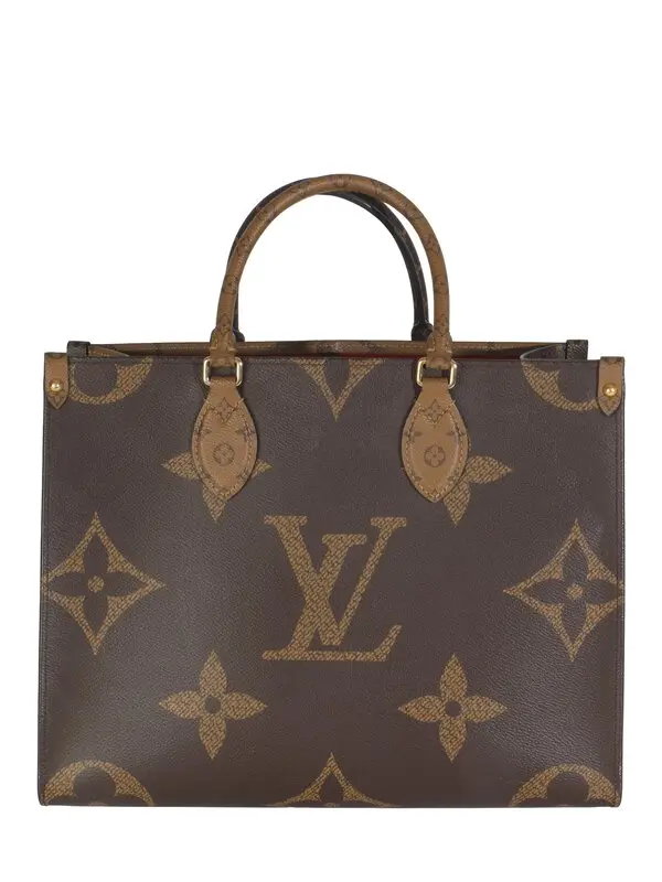 LOUIS VUITTON Reverse Monogram Canvas Giant Onthego Mm Tote - Brown