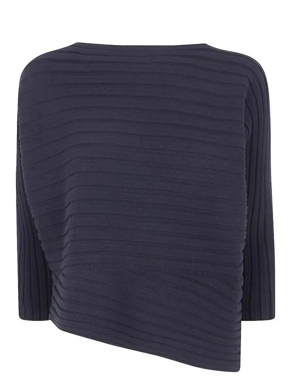 Issey Miyake Cotton Cashmere Knit Top - Black