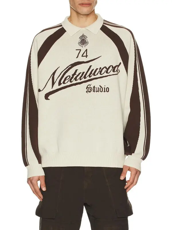 METALWOOD STUDIO Knit Football Top - Cream