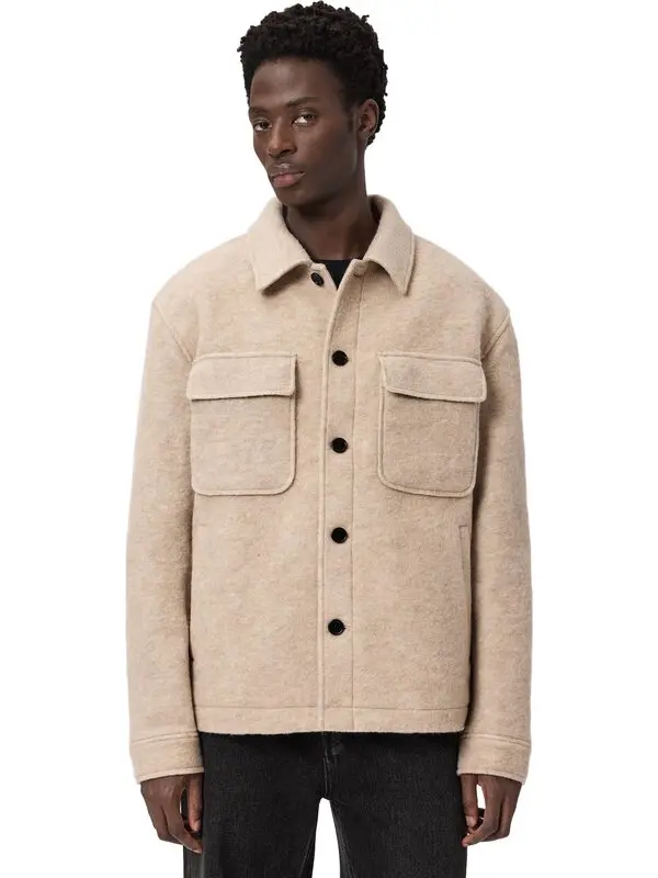 ALLSAINTS Cayson Wool-blend Jacket - Nutmeg Brown