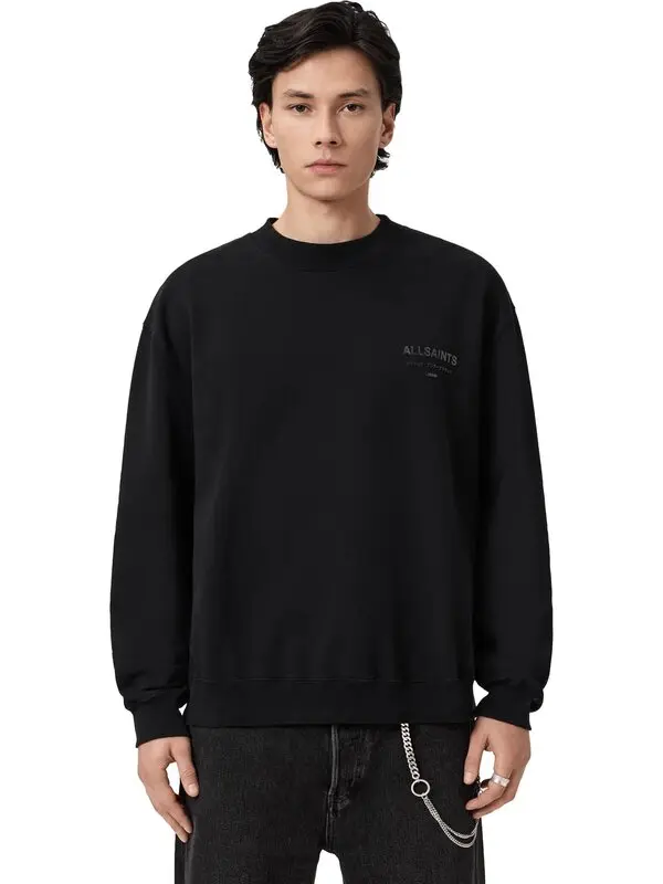 ALLSAINTS Xander Crew Neck Sweatshirt - Jet Black