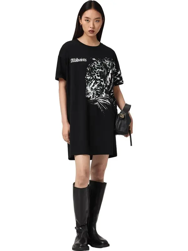 ALLSAINTS Zaya Mini T-shirt Dress - Black