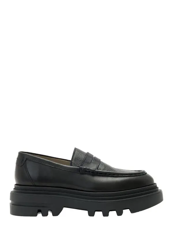 ALLSAINTS Beth Leather Loafers - Black
