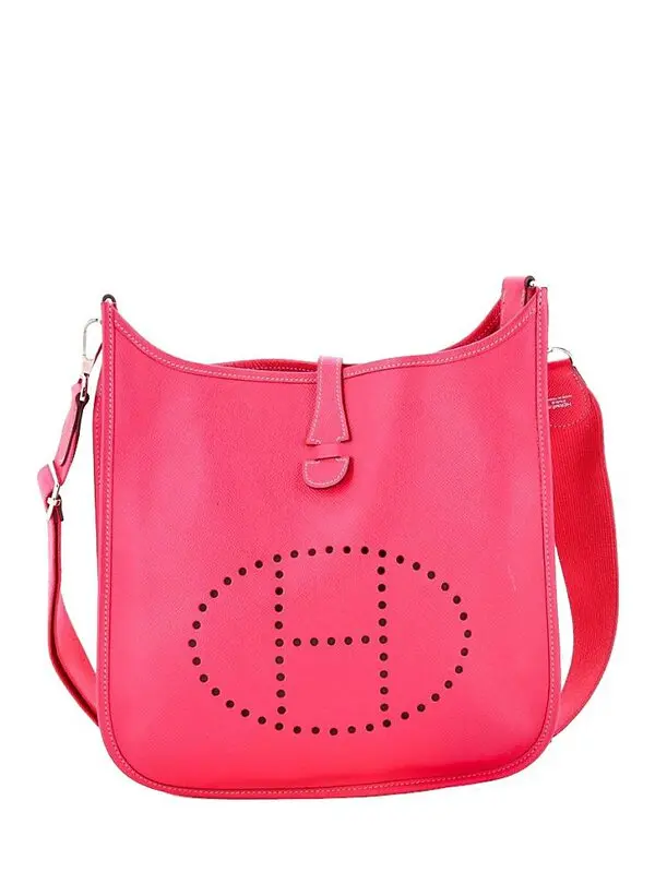 HERMES Pm Evelyne Gen Iii Bag In Epsom Leather - Pink