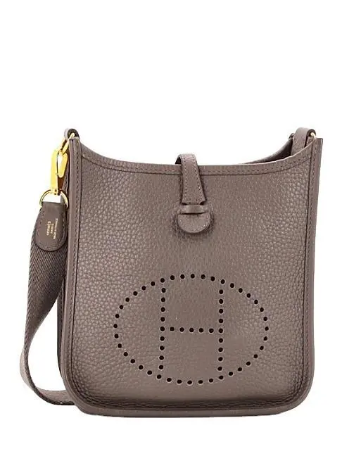 HERMES Tpm Evelyne Bag Gen Iii Clemence - Gray