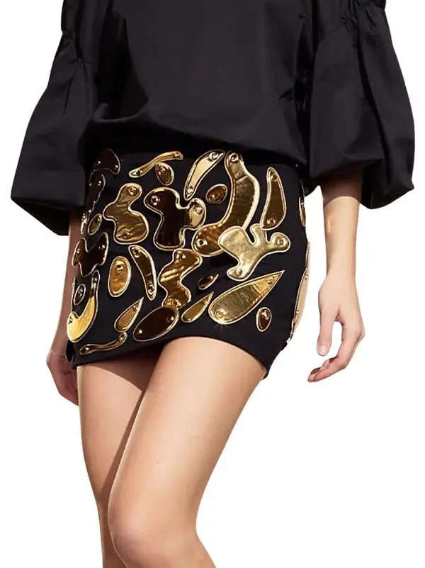 Cynthia Rowley Calypso Mini Skirt - Black