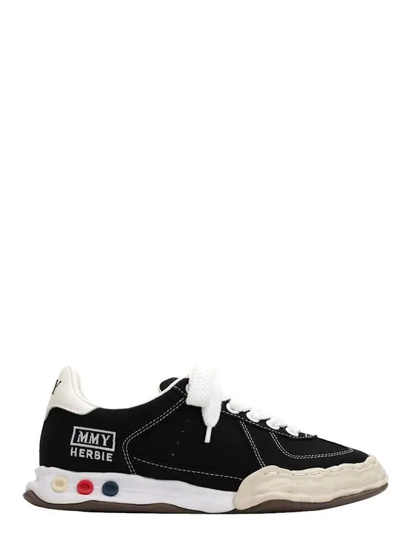 Mihara Yasuhiro Herbie Og Sole Canvas Low Top Sneakers - Black
