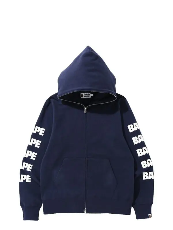 BAPE Hunting Full Zip Hoodie - Navy Blue