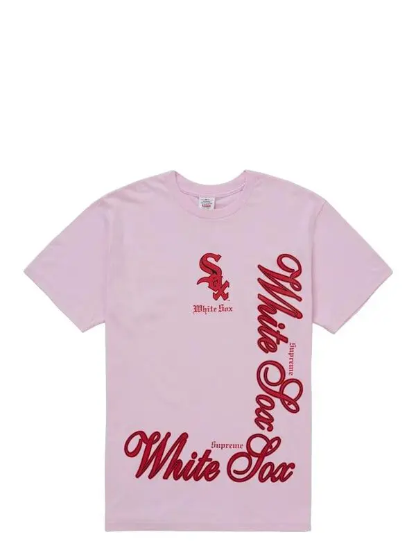 Supreme Mlb Teams Sox Tee Shirt - Light Pink