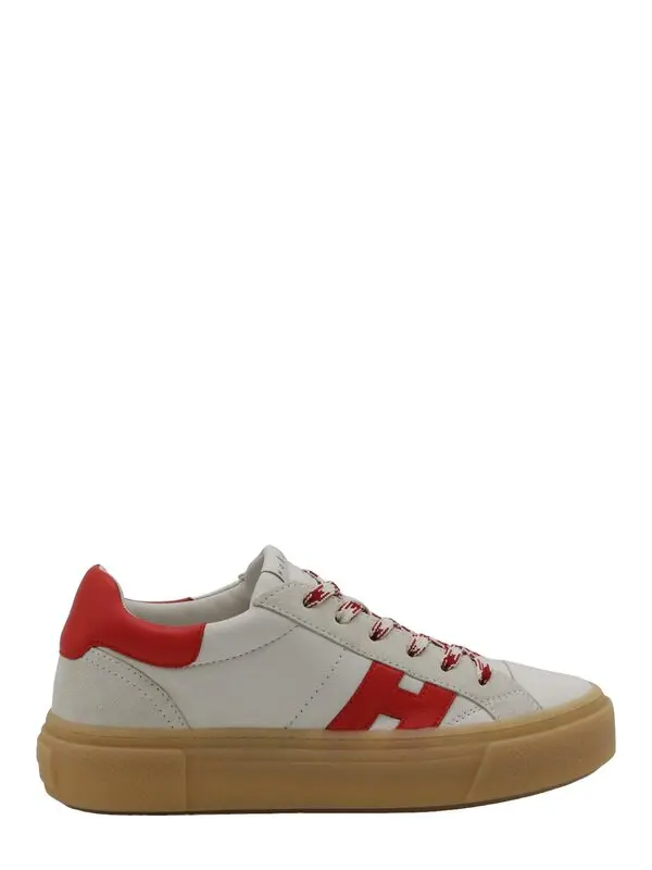 Hogan Leather Sneakers - Red
