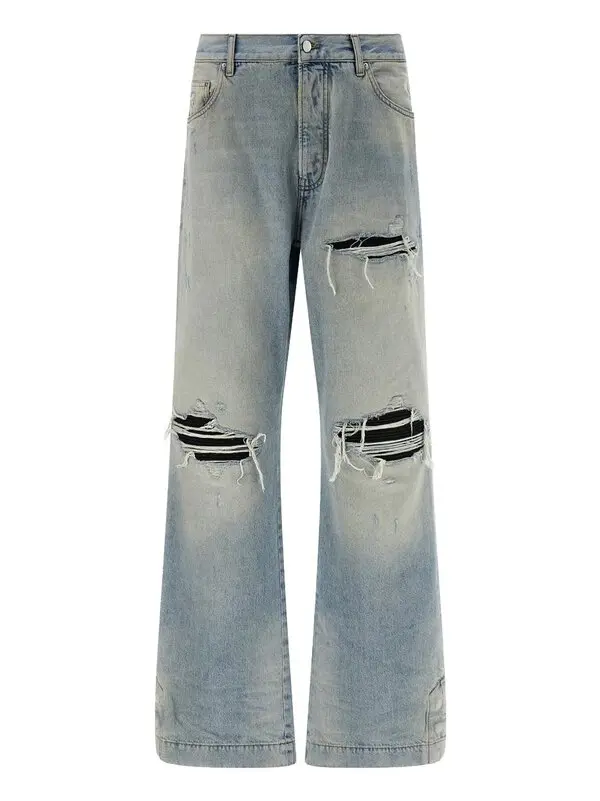 Amiri Mx1 Straight Flare Jeans - Blue