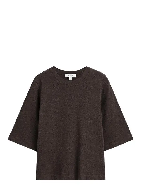 Cos Cotton T-shirt - Brown