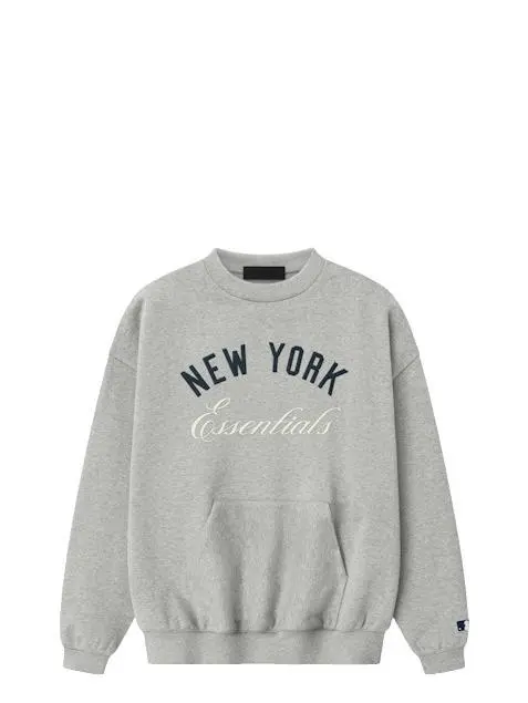 Fear Of God Yankees Sport Crewneck Sweatshirt - Concrete Heather