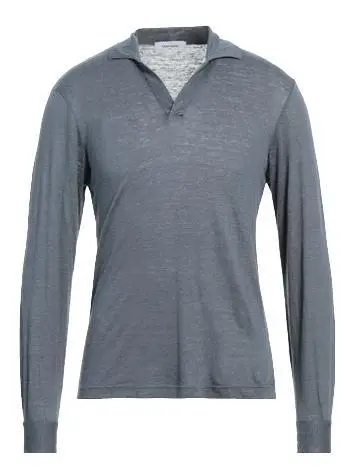 GRAN SASSO Linen V-neck Sweater - Blue