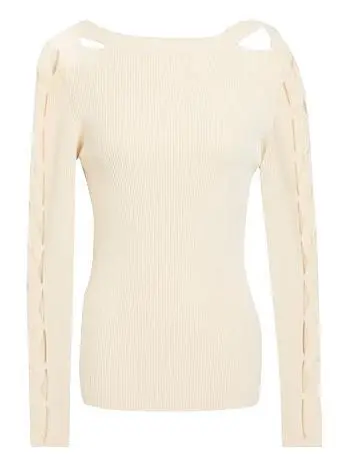 Liviana Conti Sweater In Viscose And Polyamide - White