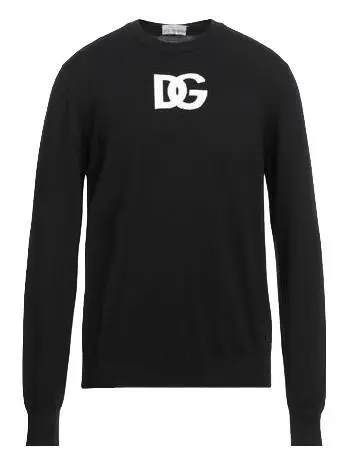 Dolce & Gabbana Sweater In Virgin Wool And Polyester - Black