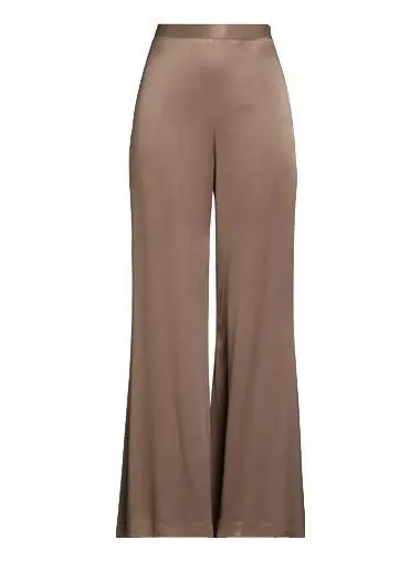 LIU •JO Flared Viscose Pants - Beige