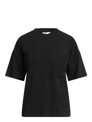 Alpha Studio Cotton-elastane Jersey T-shirt - Black