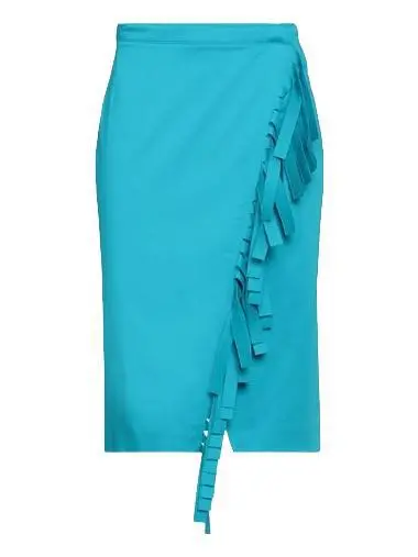 JIJIL Midi Pencil Skirt With Fringe - Blue