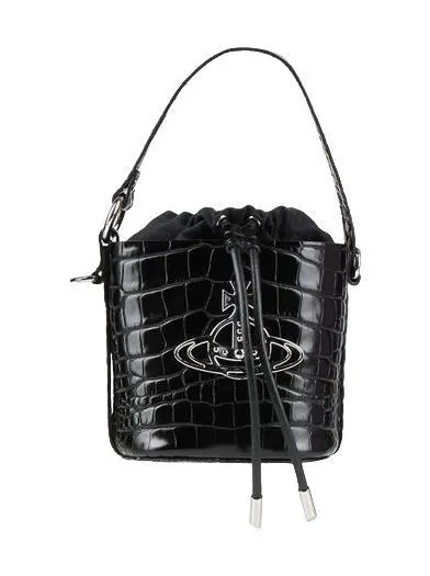 VIVIENNE WESTWOOD Calfskin Bucket Bag - Black