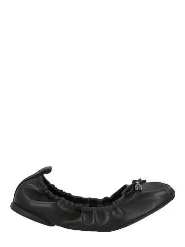 Hogan Leather Ballet Flats - Black