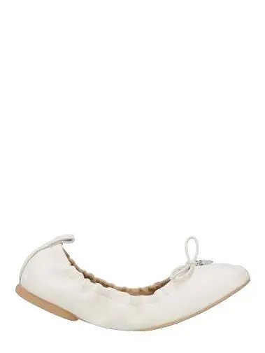 Hogan Leather Ballet Flats - Off White