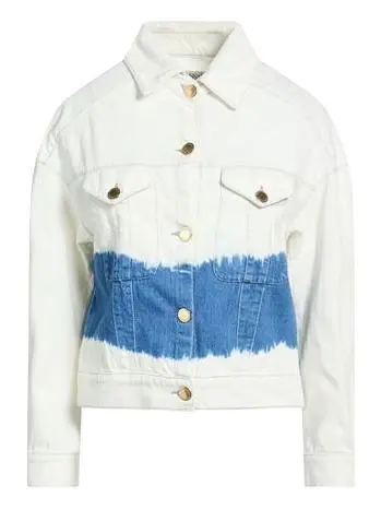 TRUSSARDI Cotton Denim Trucker Jacket - White