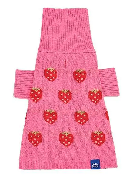 LITTLE BEAST Strawberry Sweater - Pink
