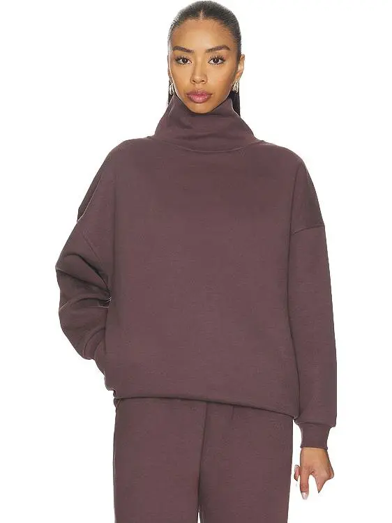 WELLBEING + BEINGWELL Magnolia Pullover - Raisin