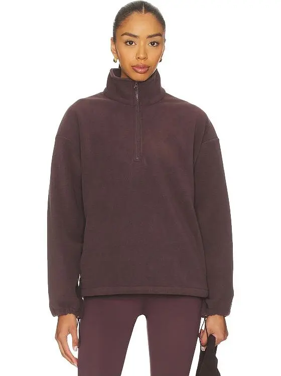 WELLBEING + BEINGWELL Fremont Half Zip Jacket - Raisin