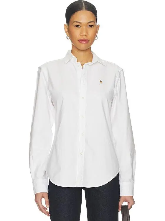 Polo Ralph Lauren Long Sleeve Button-front Shirt - White