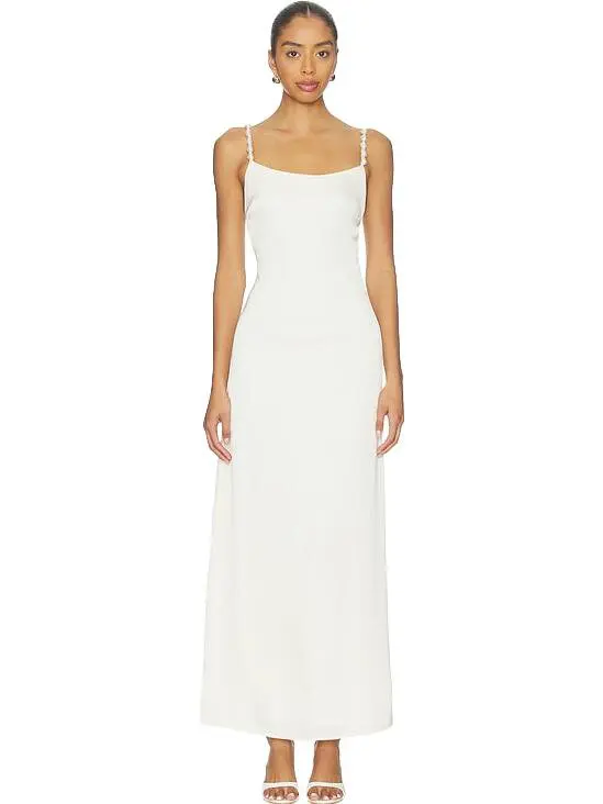 LA PORTE Melrose Maxi Dress - Cloud Crepe
