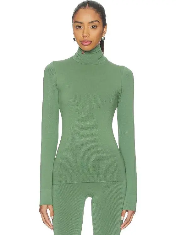 Perfect Moment Thermal Rollneck - Parisian Green