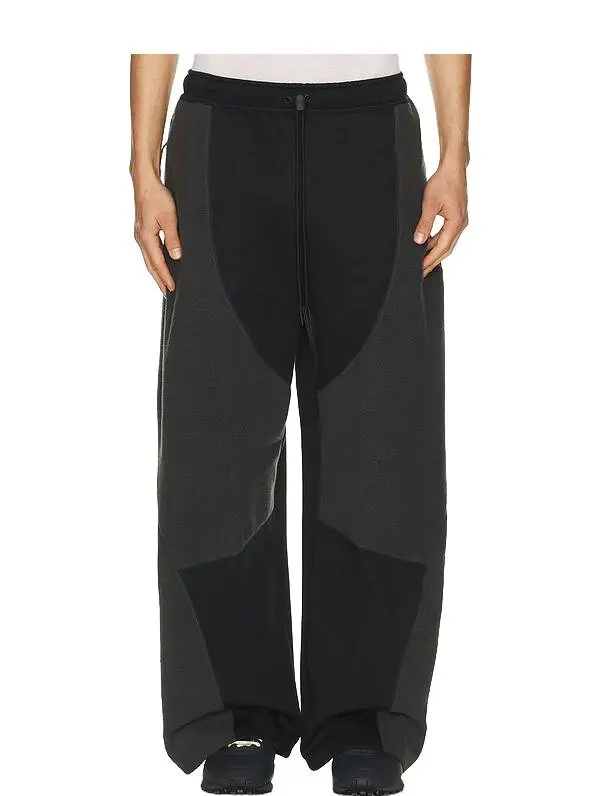 Nike Tech Windwall Oh Pant In Black - Black & Anthracite