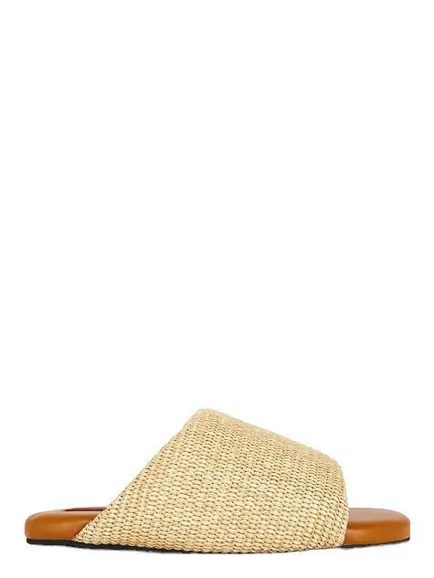 SIMONMILLER Raffia Bubble Slide - Natural