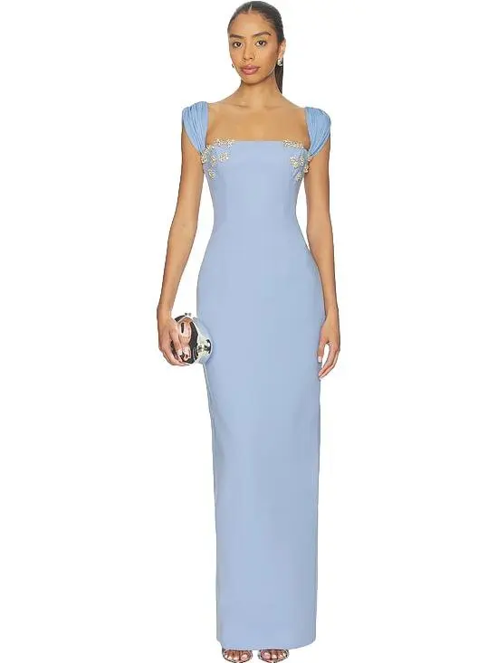 Rachel Gilbert Malia Gown - Blue