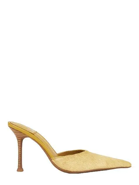 Jeffrey Campbell Robyn-f2 Pointed Toe Pumps - Yellow Longhair