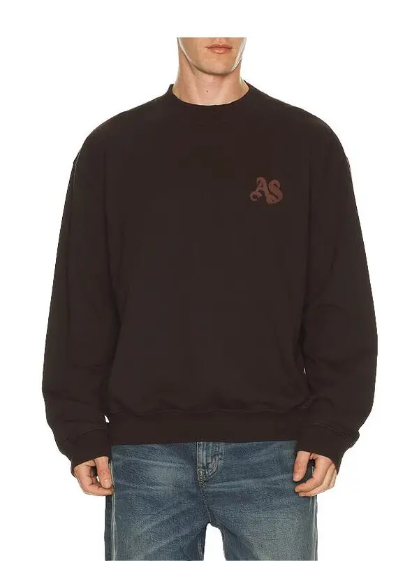 ALLSAINTS Icon Crew Neck Sweatshirt - Plum Brown