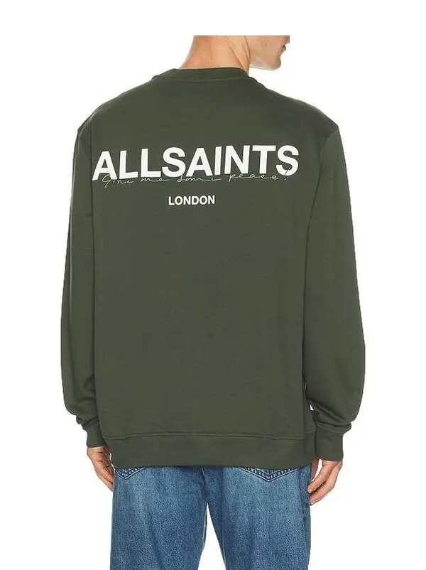 ALLSAINTS Halcyon Crew Sweatshirt - Garnet Green