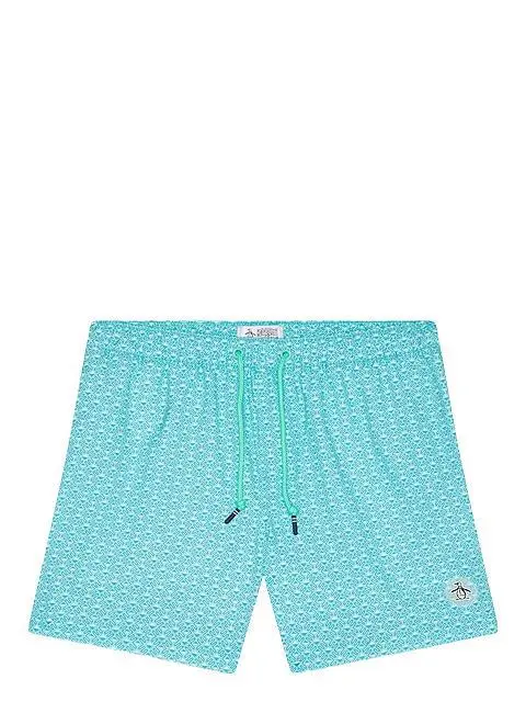 ORIGINAL PENGUIN 5 Box Rec Swim Shorts - Cockatoo