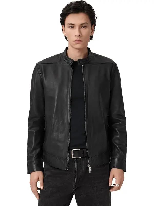ALLSAINTS Holt Leather Jacket - Black