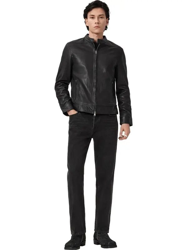 ALLSAINTS Holt Leather Jacket - Black