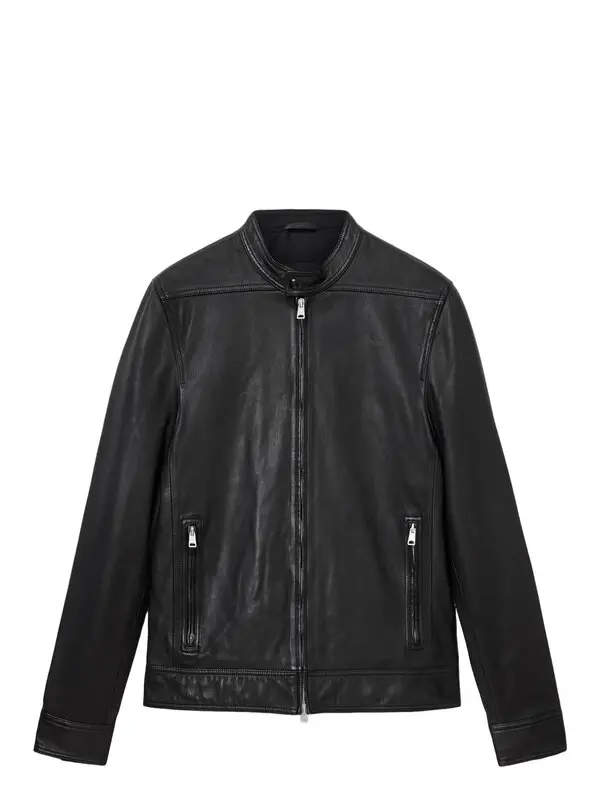 ALLSAINTS Holt Leather Jacket - Black