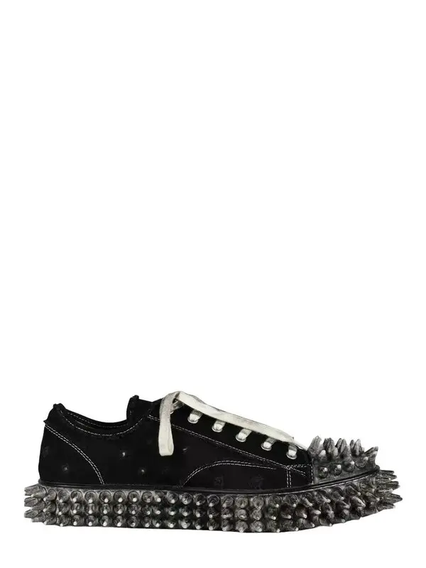 DOUBLET Dirty Spike Toe Sneakers - Black