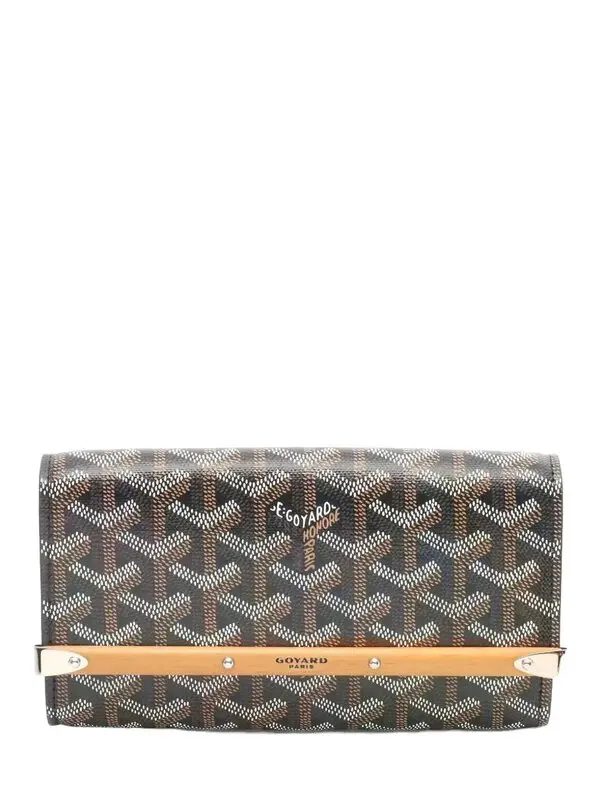 Goyard 2020s Mini Monte Carlo Pattern Clutch - Blue