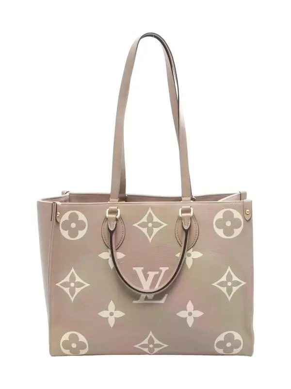 LOUIS VUITTON 2000s Monogram Onthego Mm Tote Bag - Neutrals