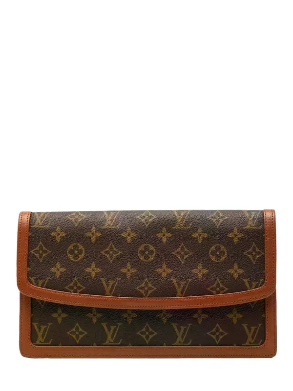 LOUIS VUITTON 1984 Monogram Pochette Dame Gm Clutch - Brown
