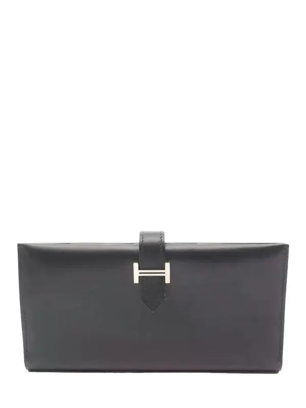 Hermès 2004 Bi-fold Long Wallet - Black