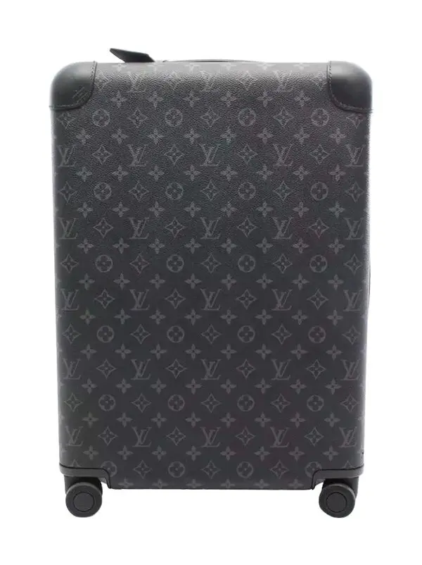 LOUIS VUITTON 2010-2025 Monogram Eclipse Horizon 55 Travel Bag - Black